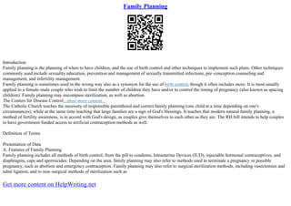 Family Planning | PPT