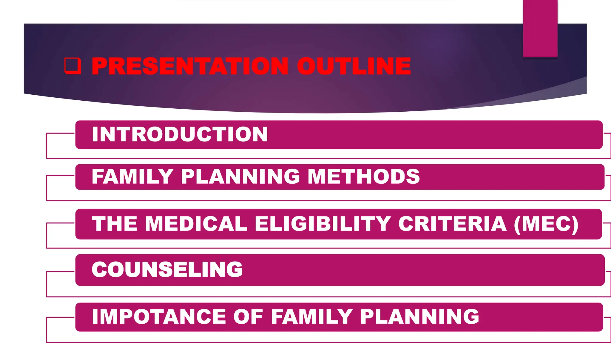 FAMILY PLANNING. all you need to know about family planning | PPTX
