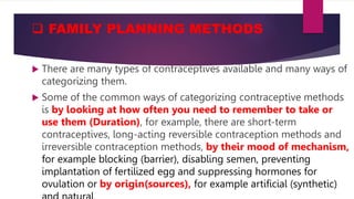 FAMILY PLANNING all you need to know about FP | PPTX