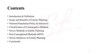 Family Planning I Methods of FP I Dr.Singh | PPTX