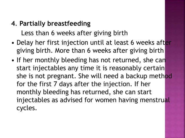 FAMILY PLANNING - injectables.ppt | Pregnancy | Reproductive Health