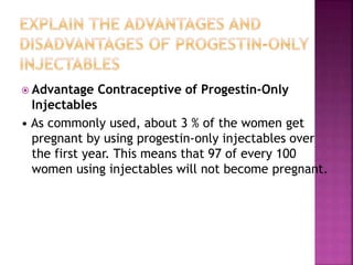 FAMILY PLANNING - injectables.ppt | Pregnancy | Reproductive Health