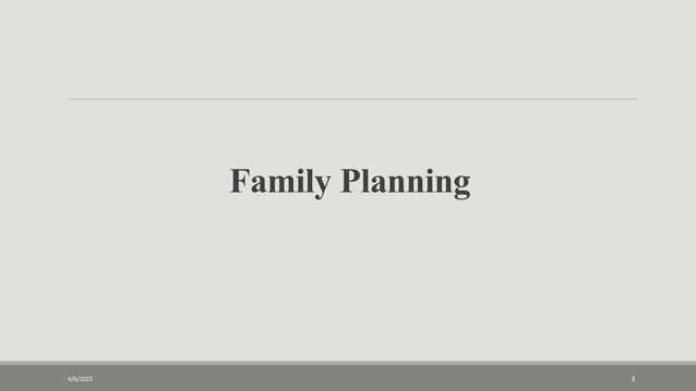 Family planning and contraceptive choices | PPT