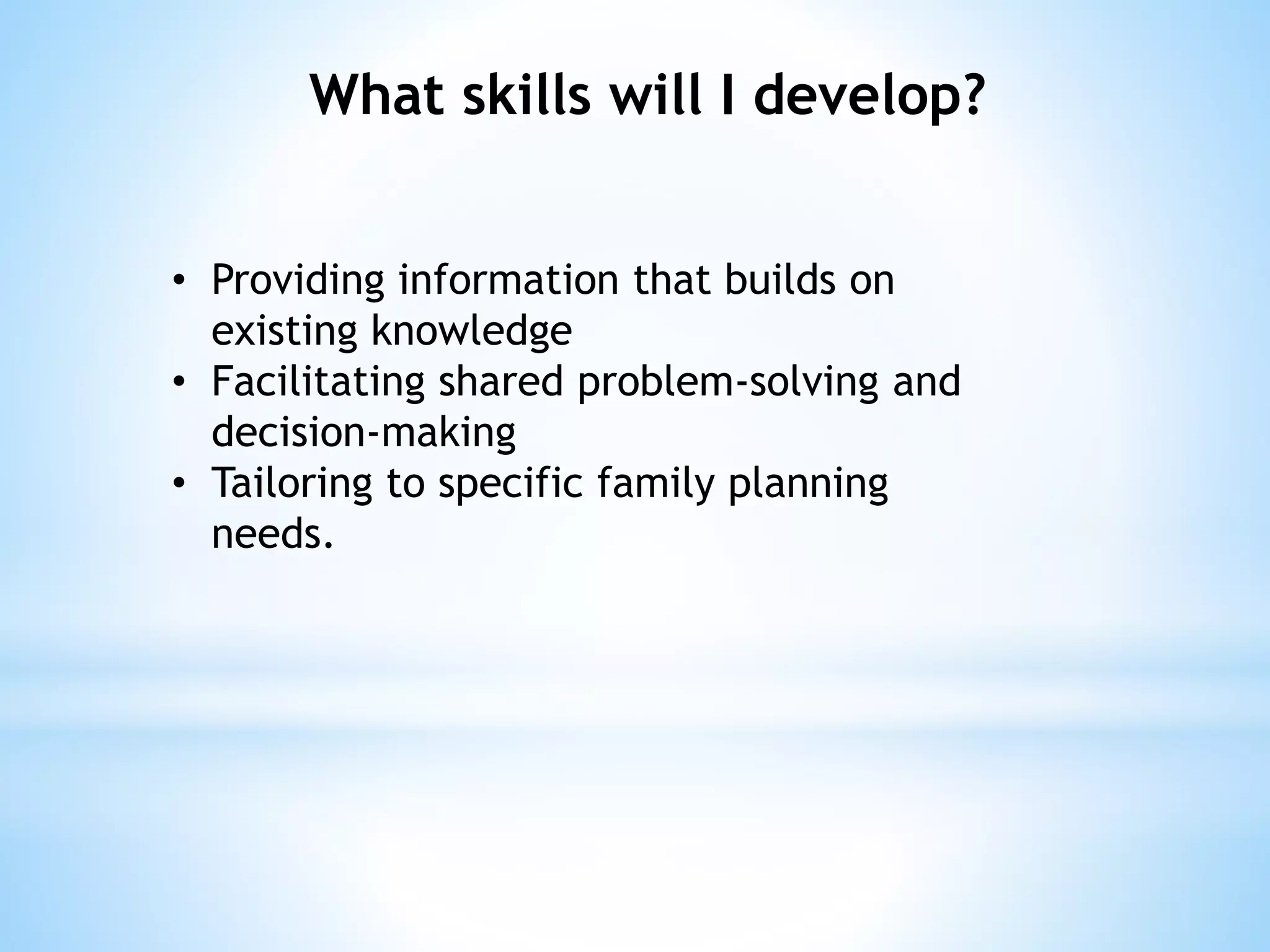 Family planning counselling | PPTX