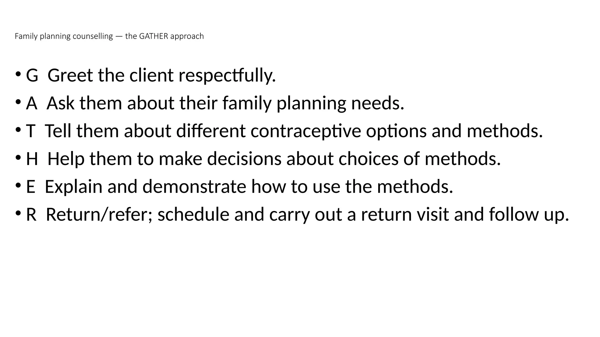 family planning counselling ppt for B.Sc Nursing Students | PPTX