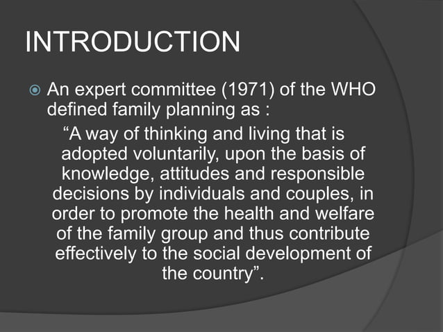 Family planning (cpr, population policy & | PPTX | Birth Control ...
