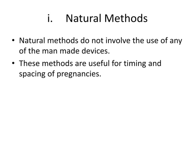 Family planning method | PPTX | Pregnancy | Reproductive Health