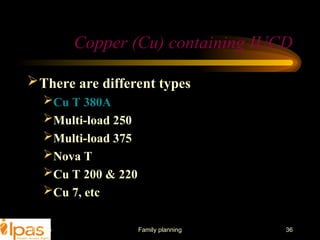 Family planning Methods.ppt well explained ppt | PPT