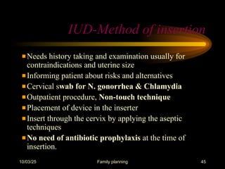 Family planning Methods.ppt well explained ppt | PPT