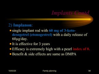 Family planning Methods.ppt well explained ppt | PPT