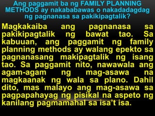 Family Planning: Pagpaplano ng Pamilya | PPTX