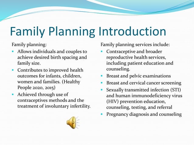 Family planning sharon wallace | PPT
