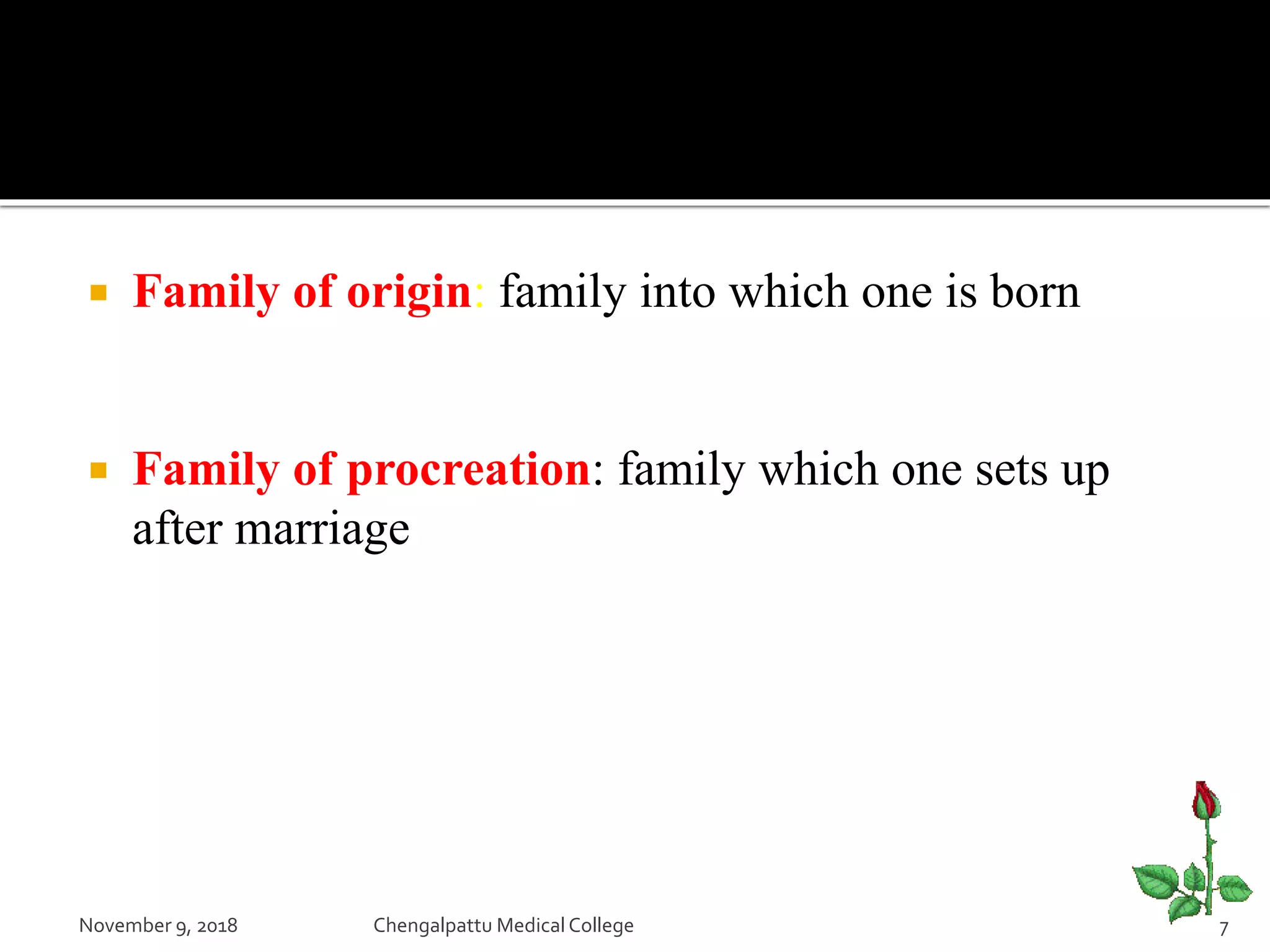 Family in Health and Disease - Dr. Sujatha Sathananthan | PPTX