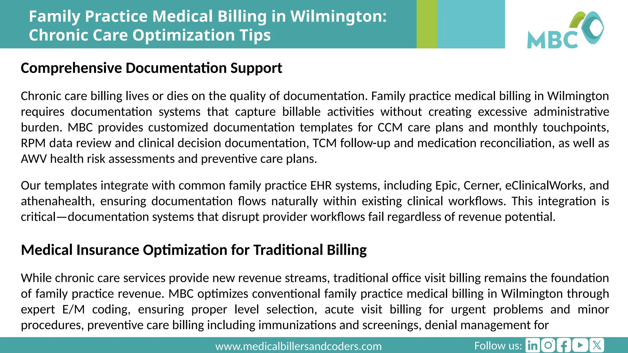 Family Practice Medical Billing in Wilmington- Chronic Care ...