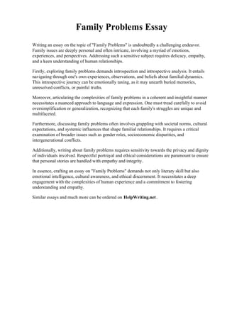 Family Problems Essay.pdf
