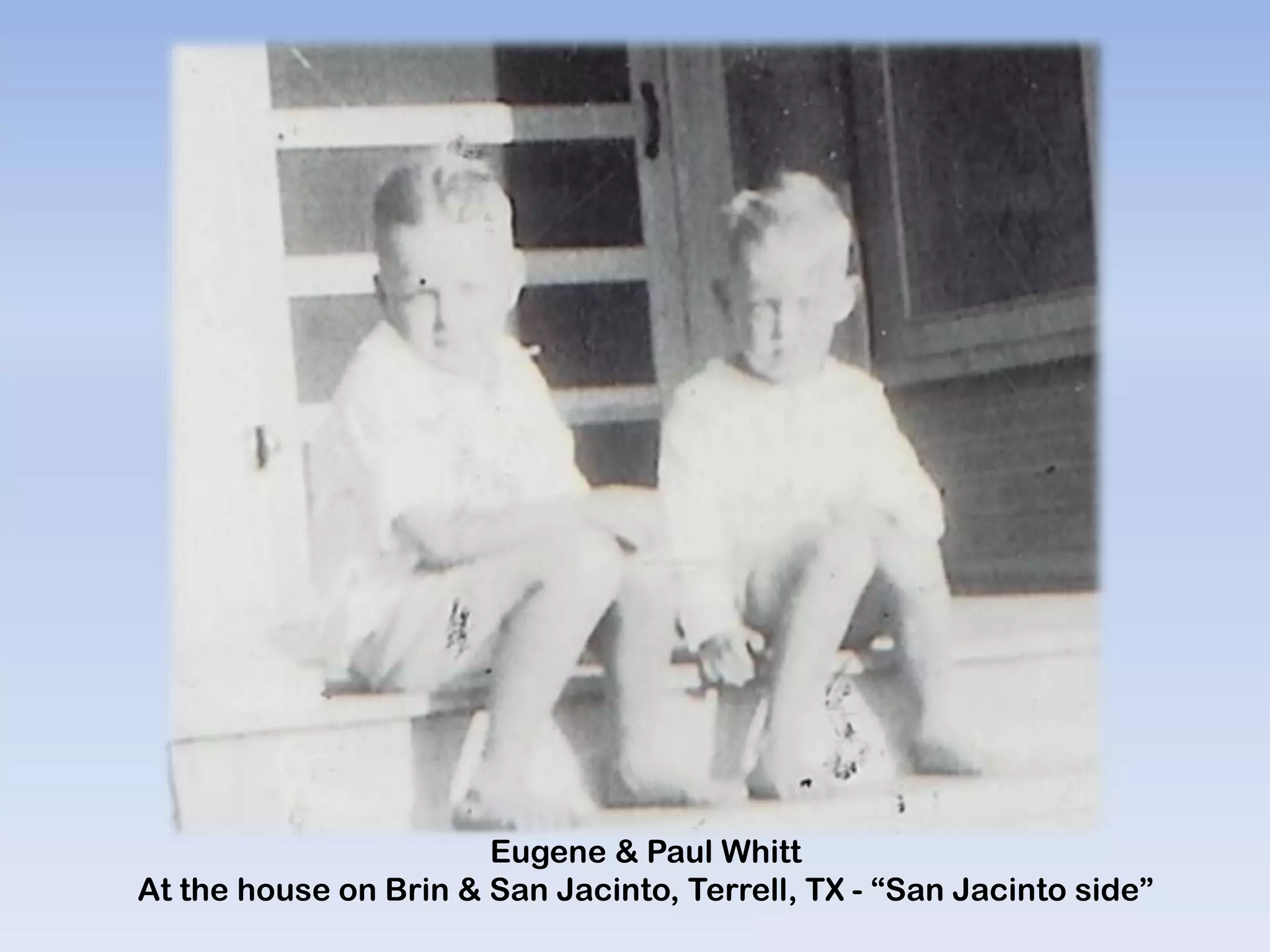 Family project of mary and eugene whitt