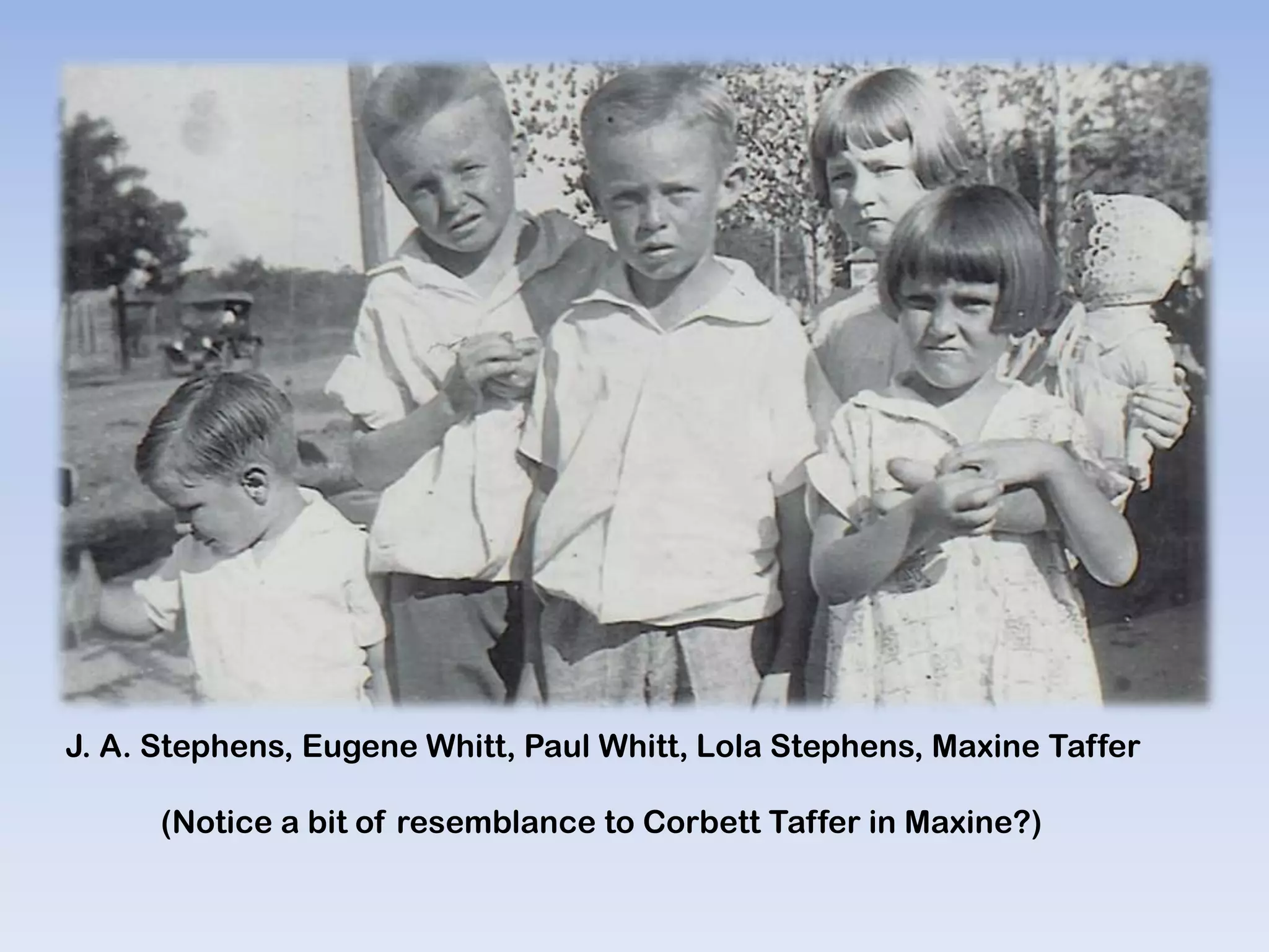 Family project of mary and eugene whitt