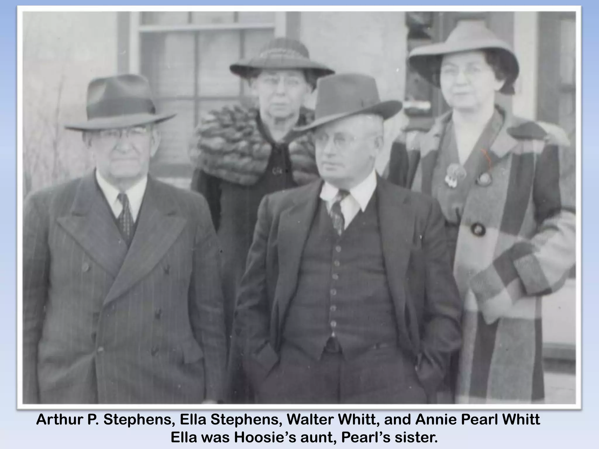 Family project of mary and eugene whitt