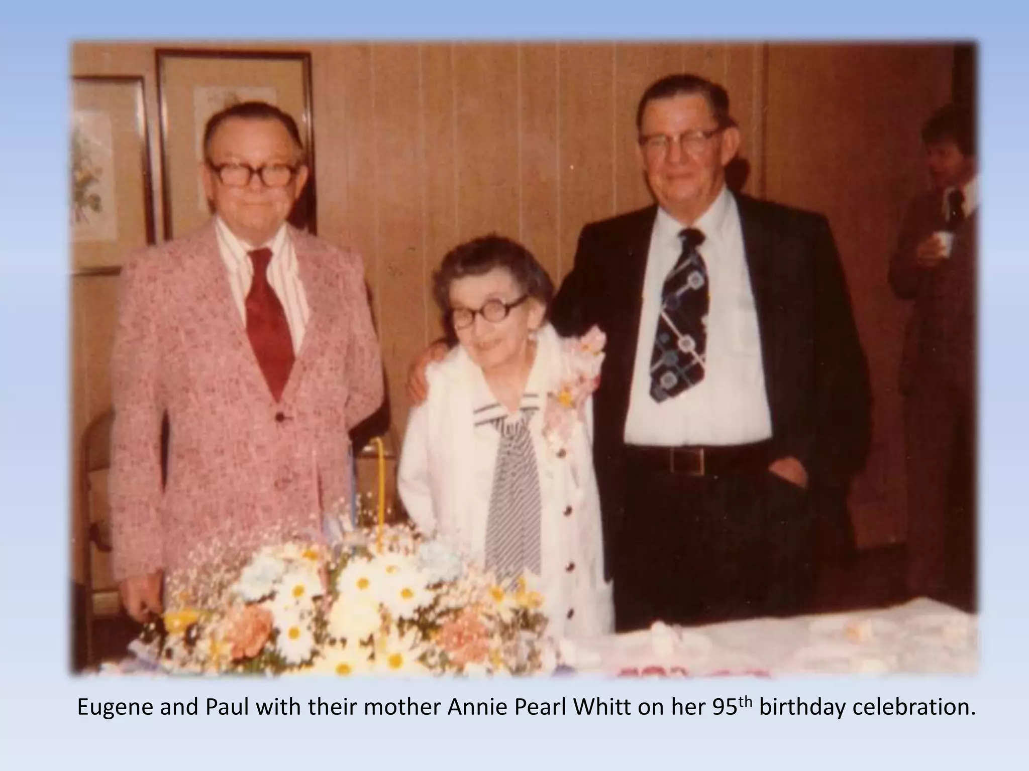 Family project of mary and eugene whitt