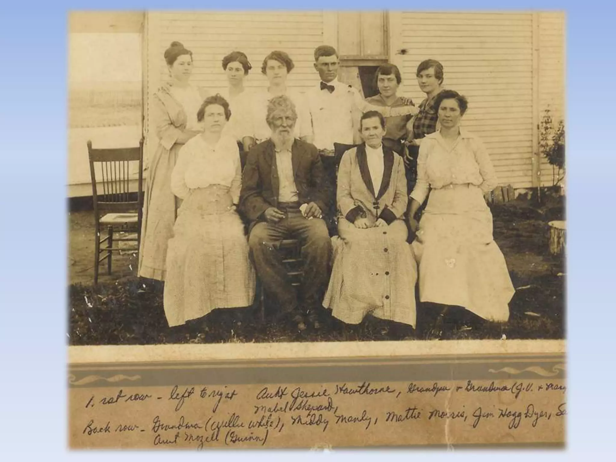 Family project of mary and eugene whitt