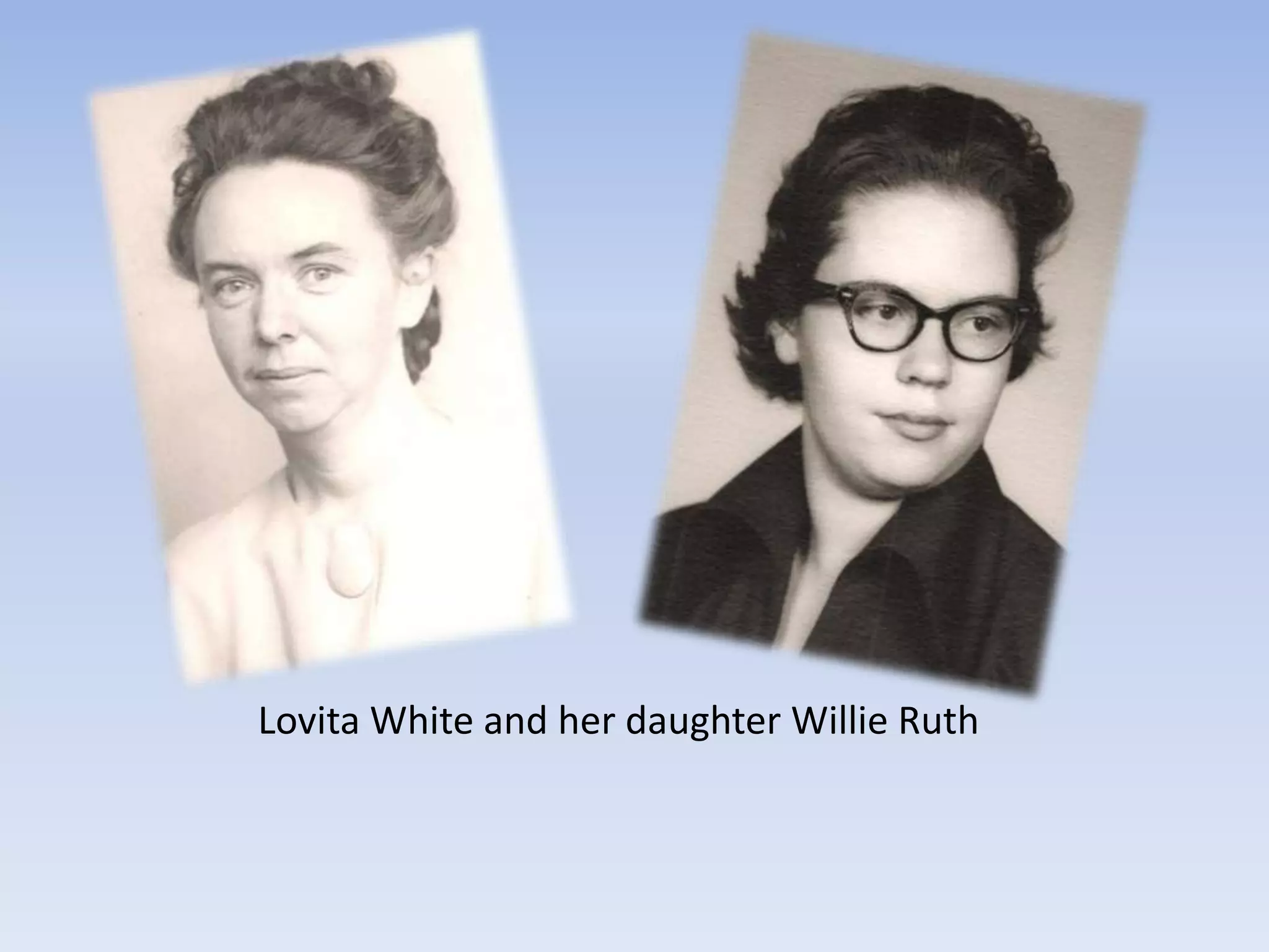 Family project of mary and eugene whitt