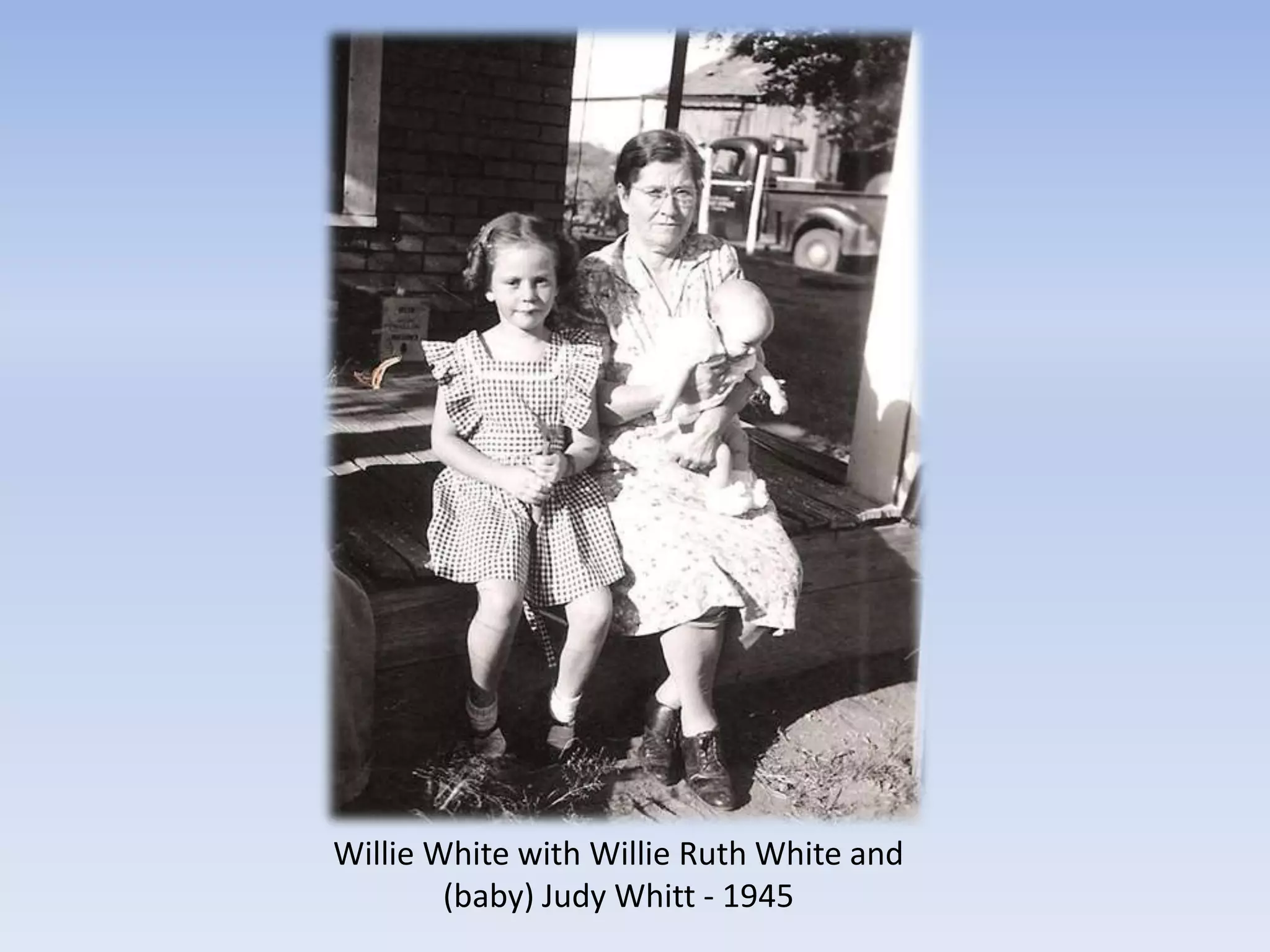 Family project of mary and eugene whitt