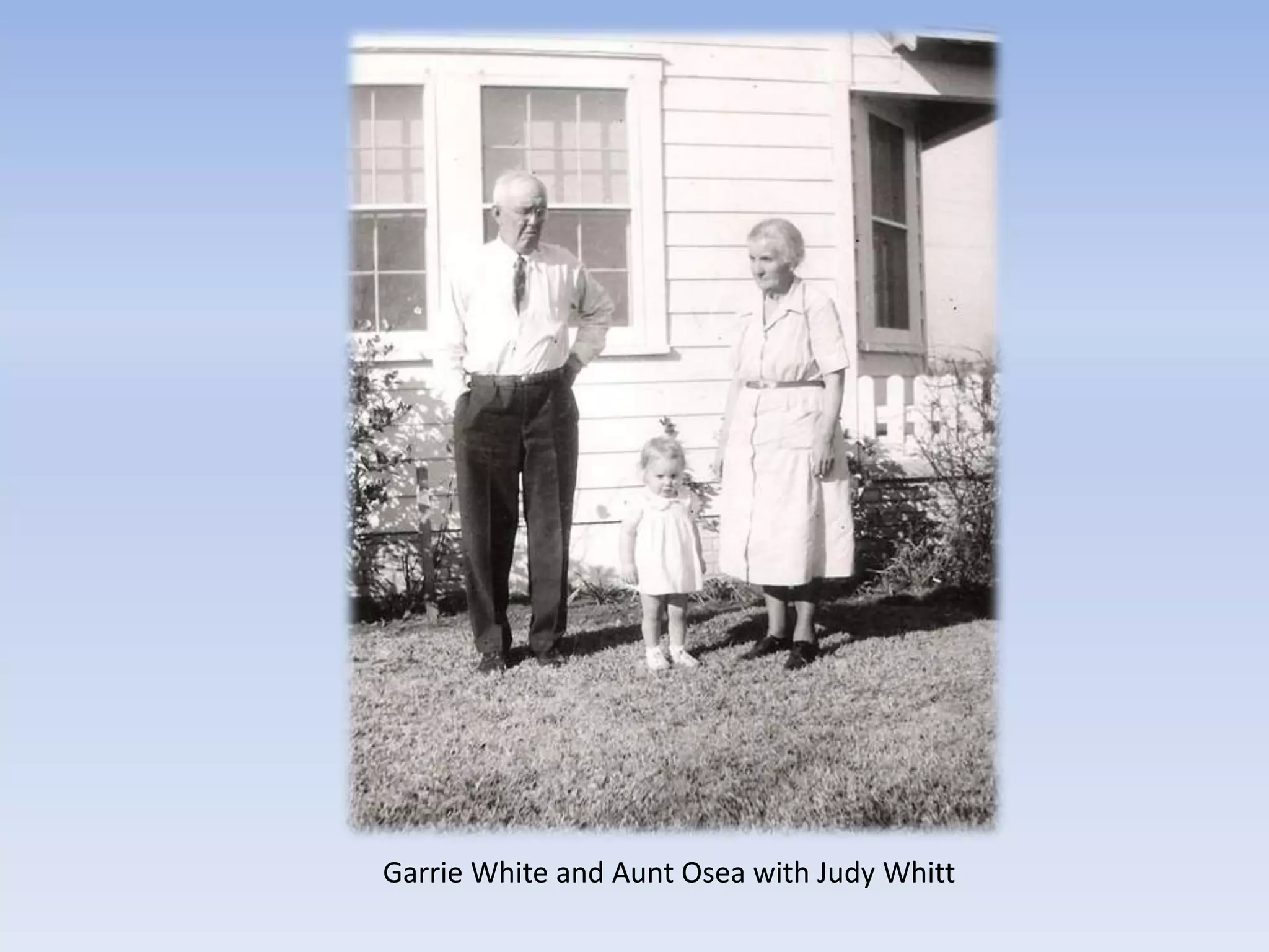 Family project of mary and eugene whitt