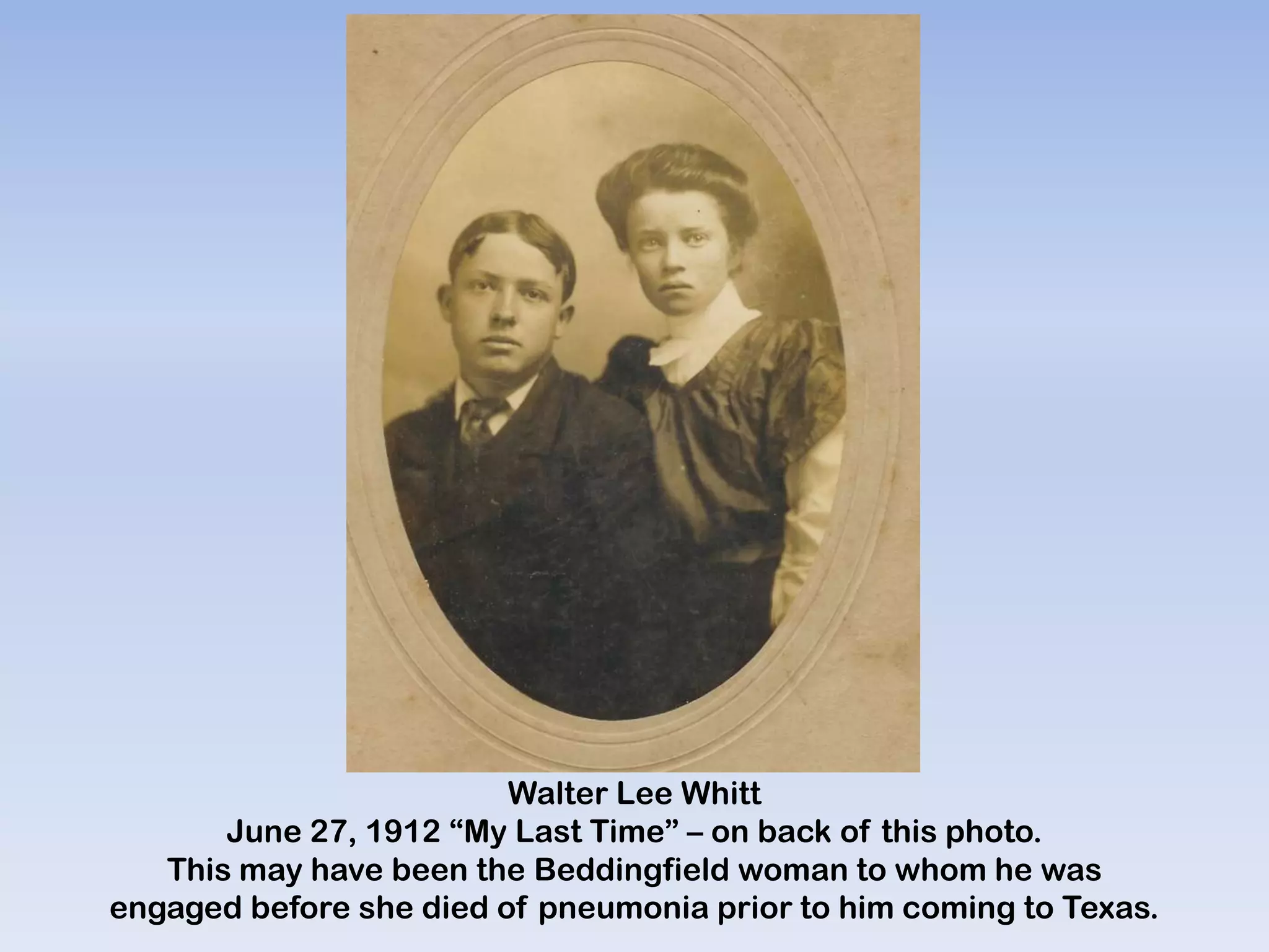 Family project of mary and eugene whitt