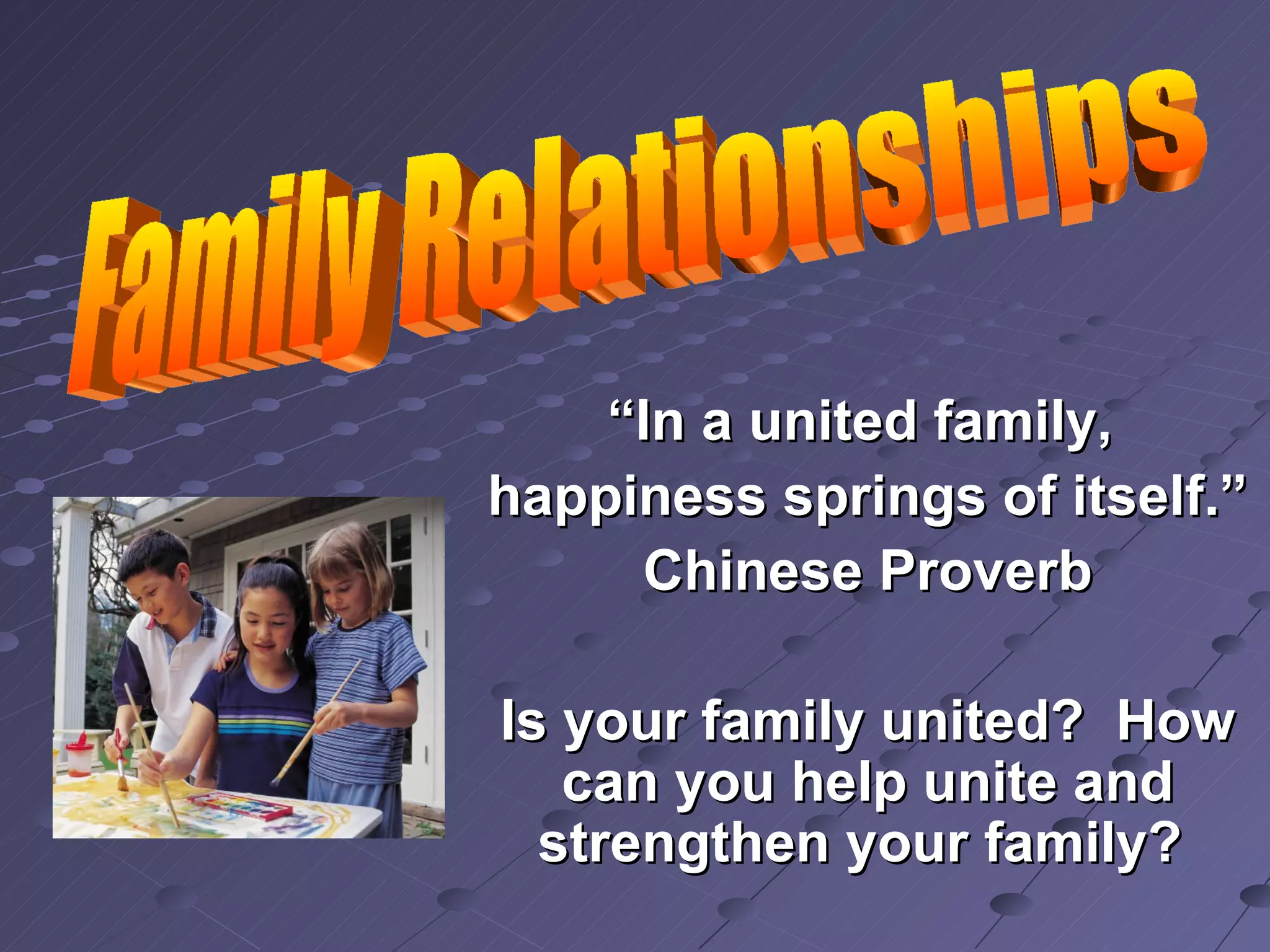 Family relationships | PPT
