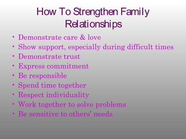 Family relationships | PPT