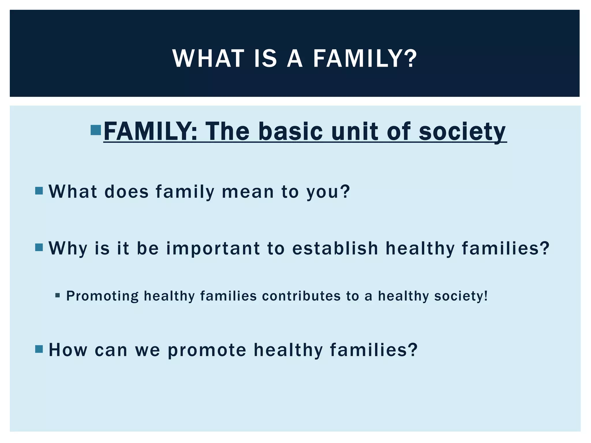 Family Relationships | PPTX