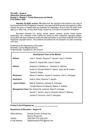 GRADE 6- TLE FAMILY RESOURCES- MODULE.pdf