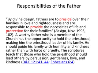 Family responsibilities | PPTX
