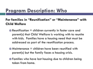 Family Reunification Pilot, Alameda County, CA | PDF