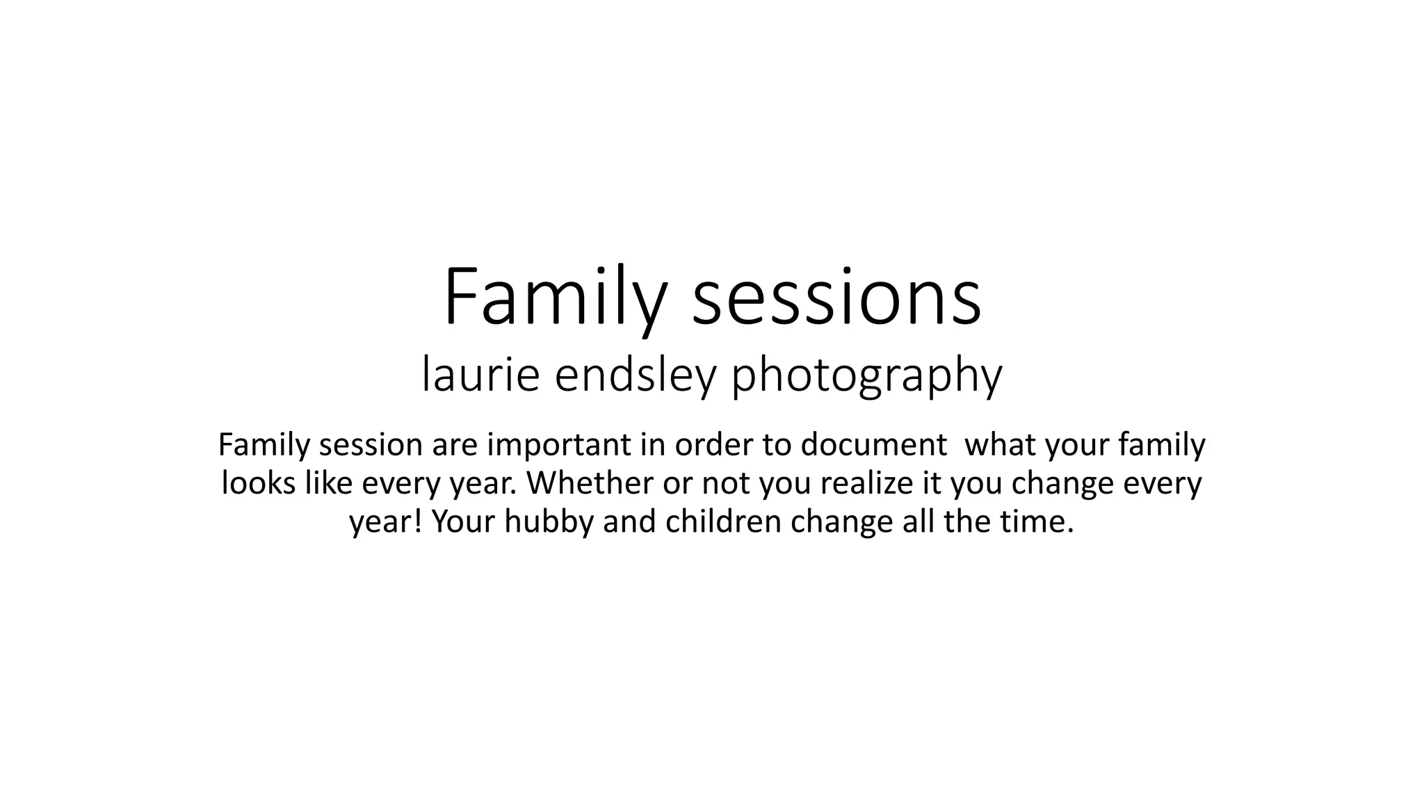 Family sessions | PDF