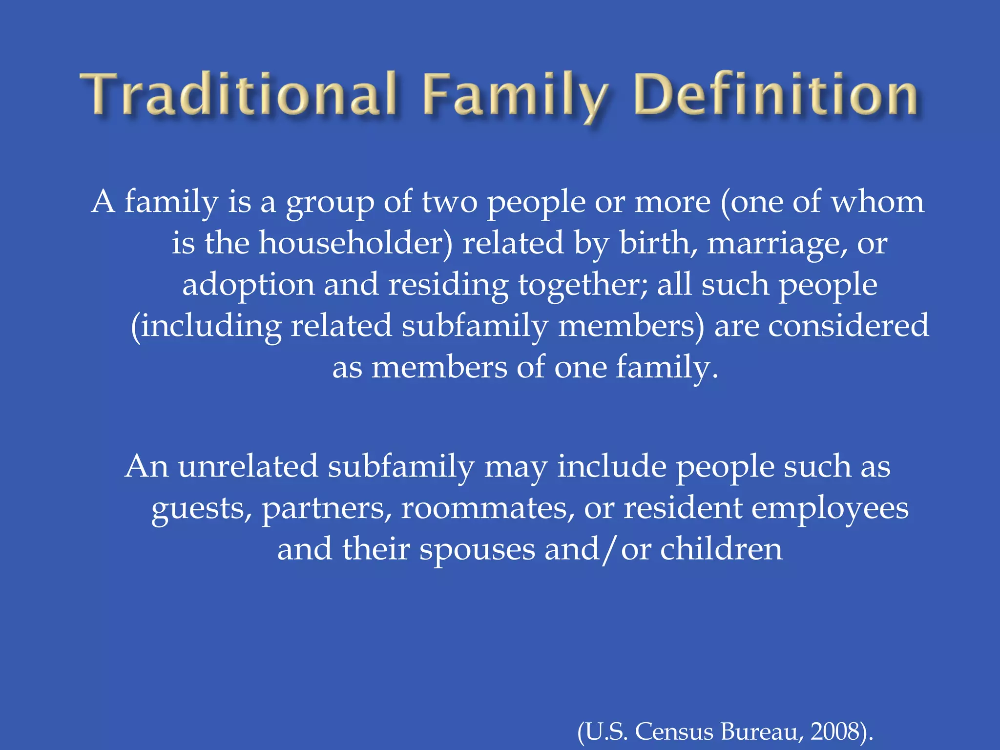 Abnormal and Normal Families | PPT