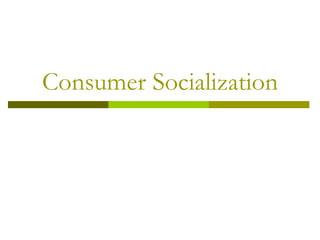 Consumer Behaviour -Family, social class & life cycle | PPTX