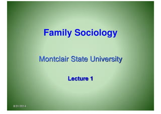 Family Sociology | PPT