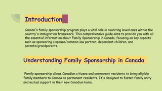 Bringing Families Together with Family Sponsorship Canada | PPTX