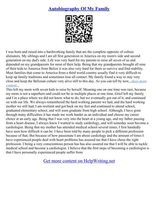 Family Stories Essay | PDF