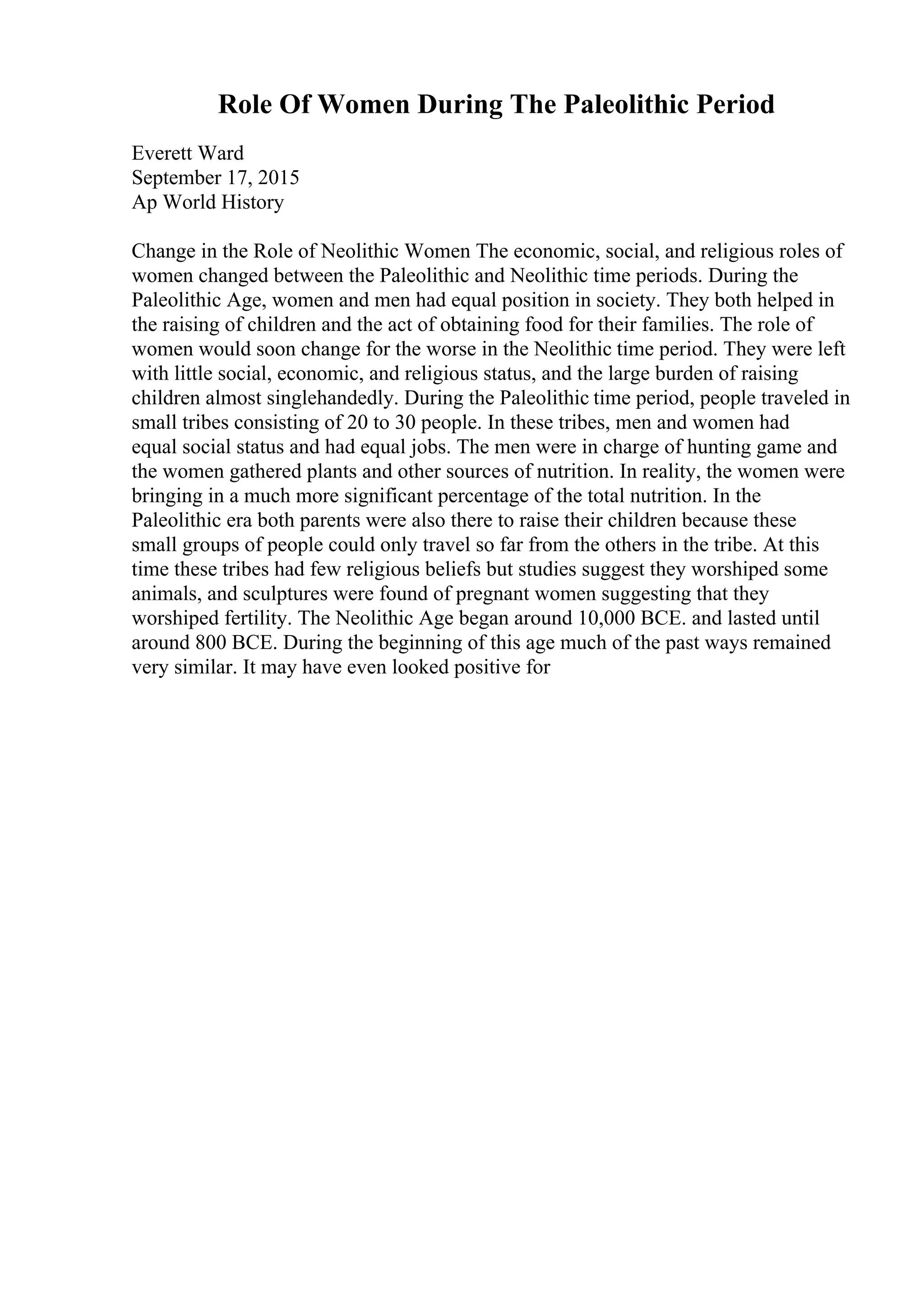 Family Stories Essay | PDF