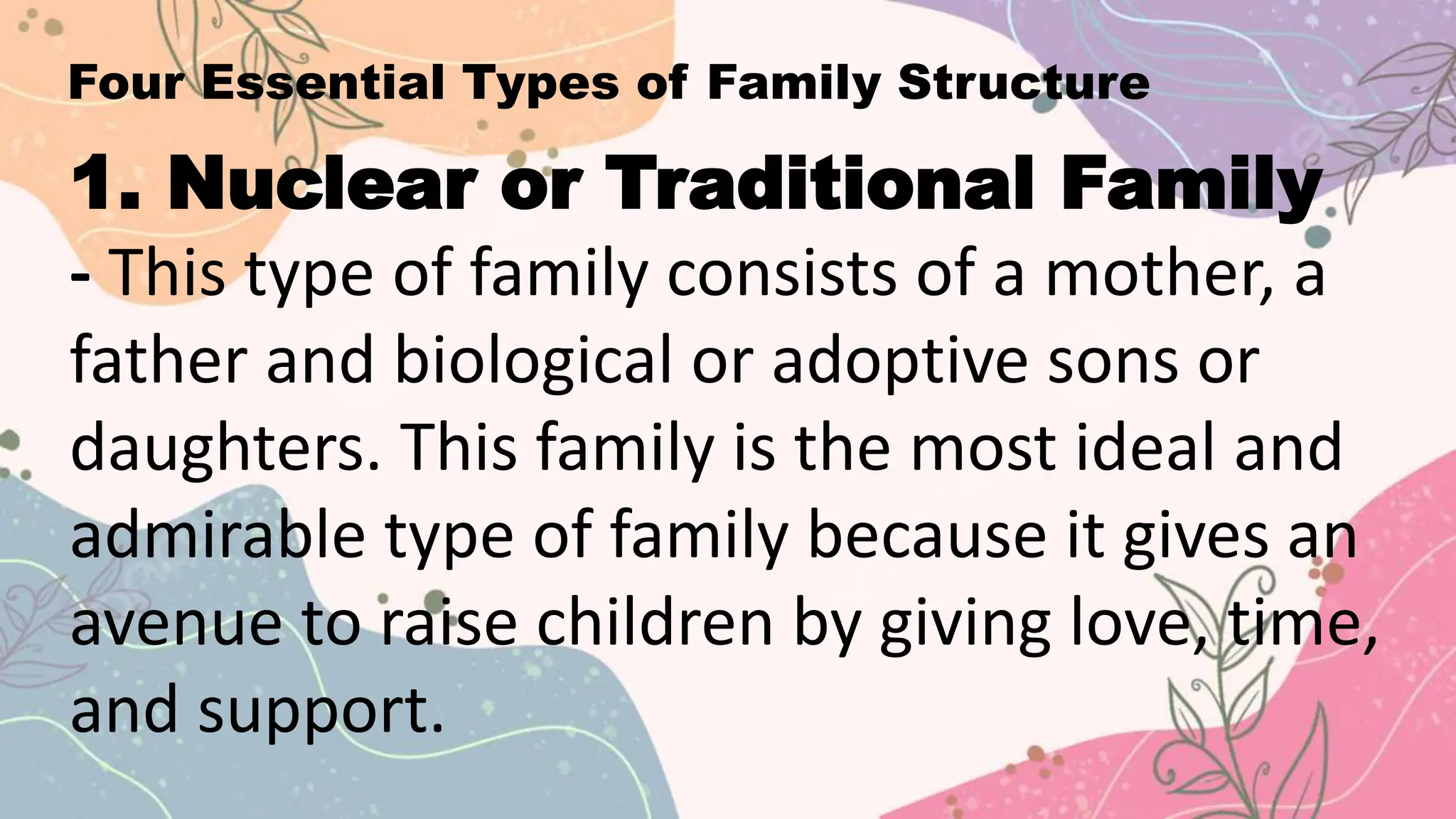 Family Structure Personal Development Powerpoint prsentation | PPTX