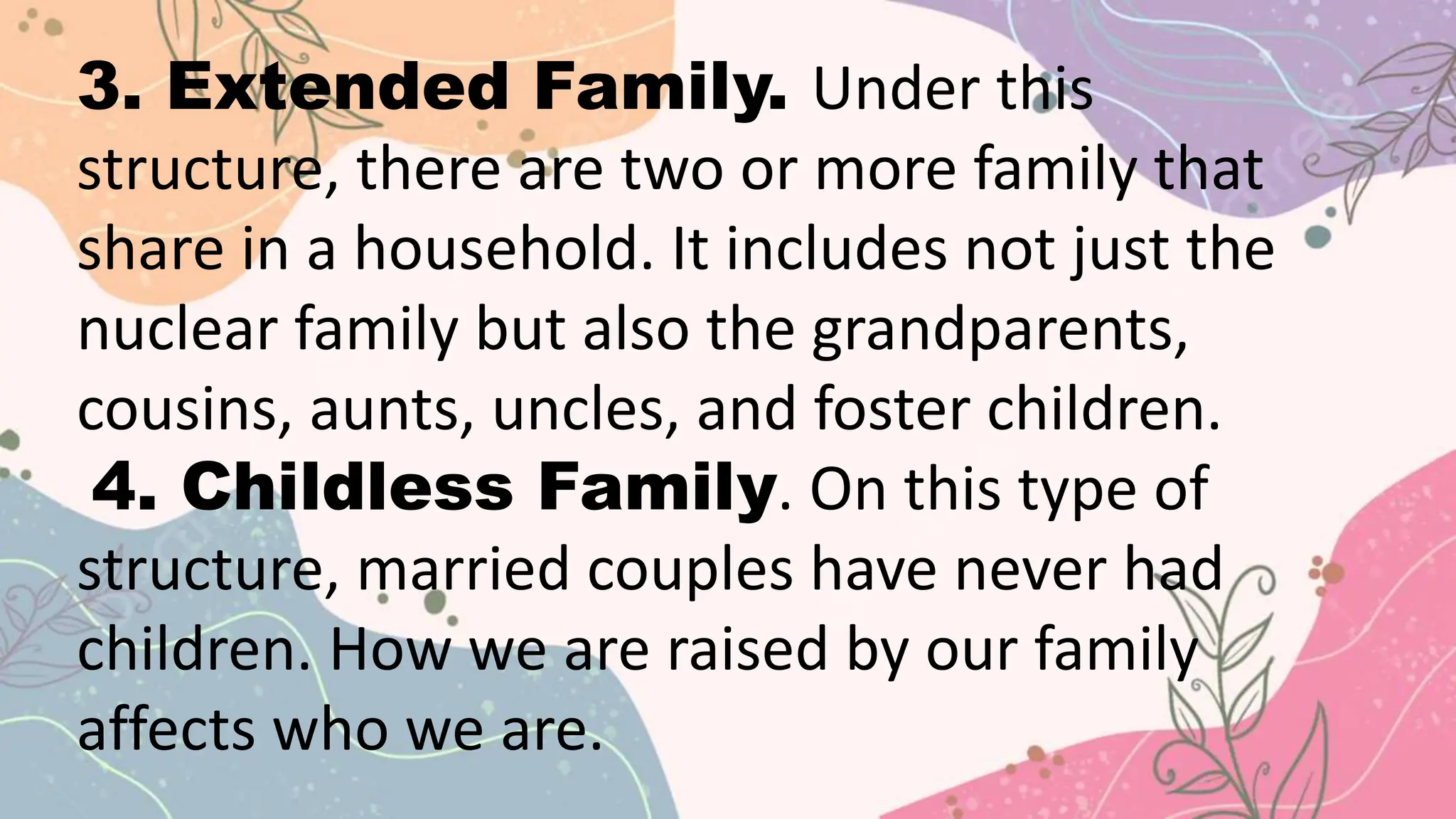 Family Structure Personal Development Powerpoint prsentation | PPTX