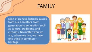 FAMILY STRUCTURES is about the understanding of one's family Tree | PPTX