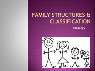 Family structures & Classification (for a Sociology Presentation) | PPTX