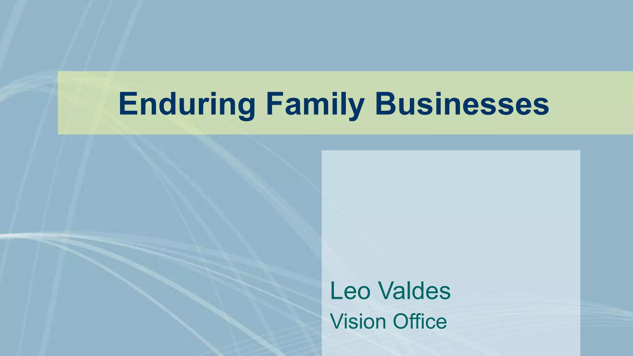 Enduring Family Businesses | PPT