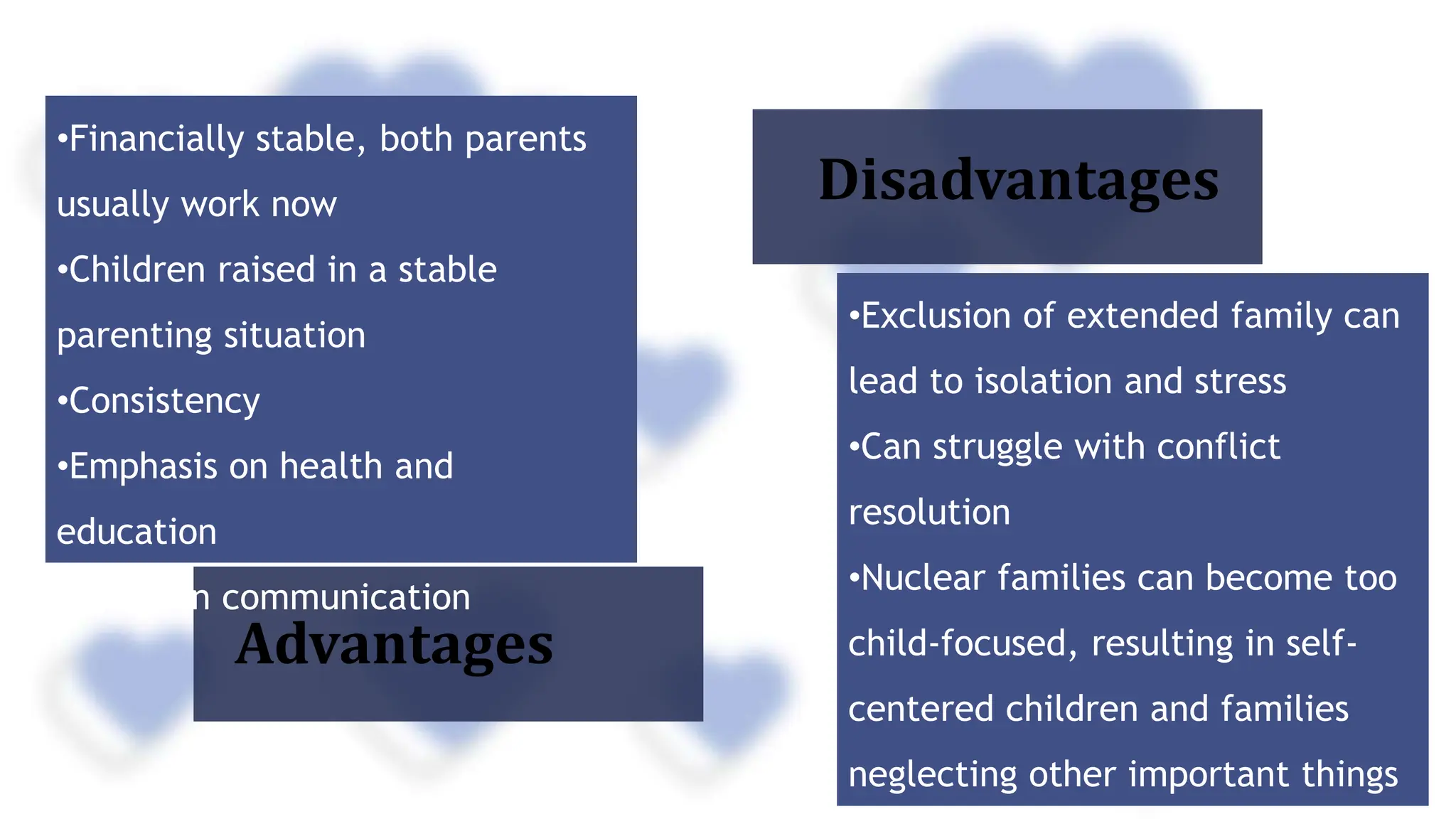 Family and the Child: Family Systems, Advantages & Disadvantages | PPTX