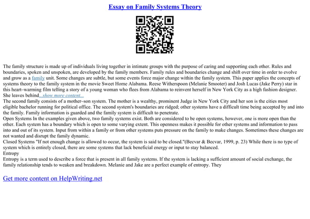 Family Systems Theory | PPT