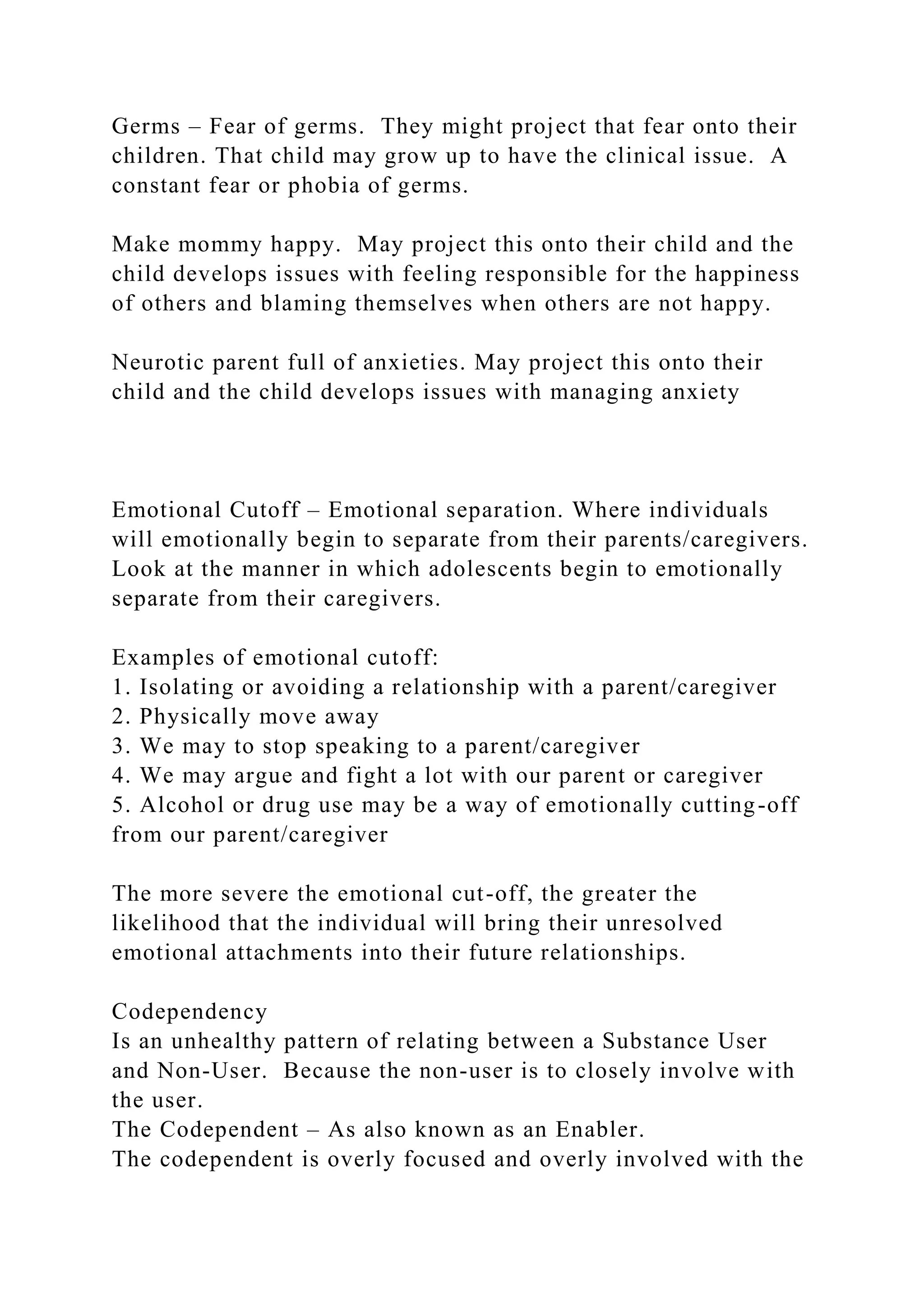 Family Systems Theory Cont’dFamily Projection Process – The wa.docx