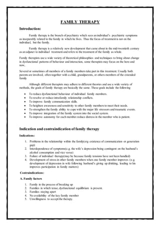 Family therapy | DOCX